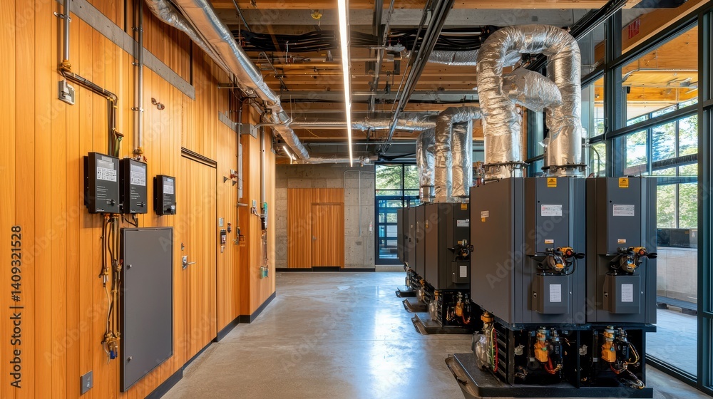 Designing Industrial Building Mep Layout Factory Diagram Interior Overview Chillers In High