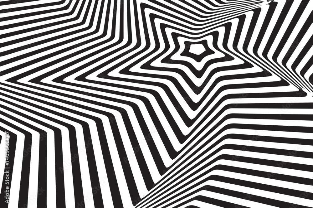 optical illusion patterns stars modern wallpaper for design Stock ...