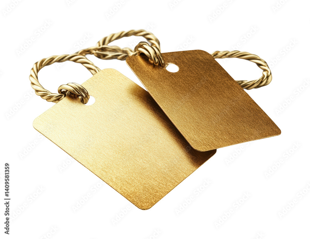 Elegant gold price tags for retail stores product display modern ...