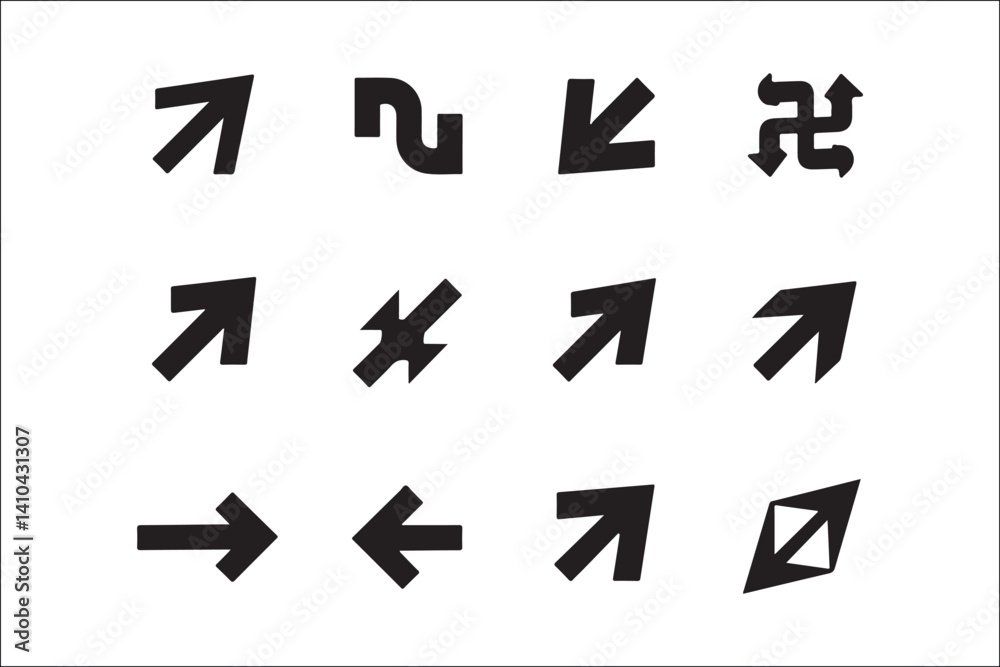 Arrow Silhouette Vector Bundle | Tribal & Boho Arrow SVG Clipart Arrow ...