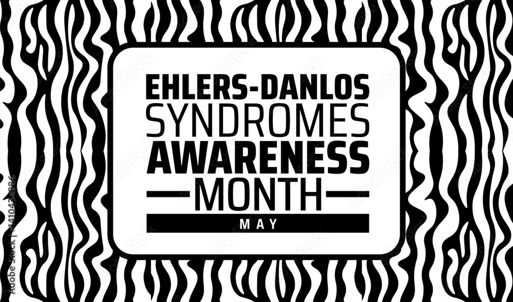 Ehlers Danlos Syndromes Awareness Month geometric shape pattern ...