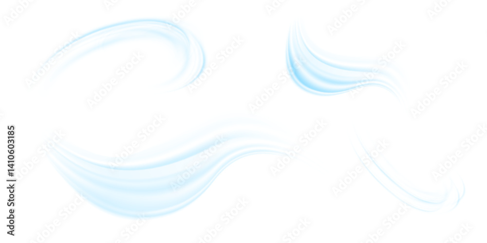 Air flow Isolated PNG and vector isolated. Effect of winter air and ...