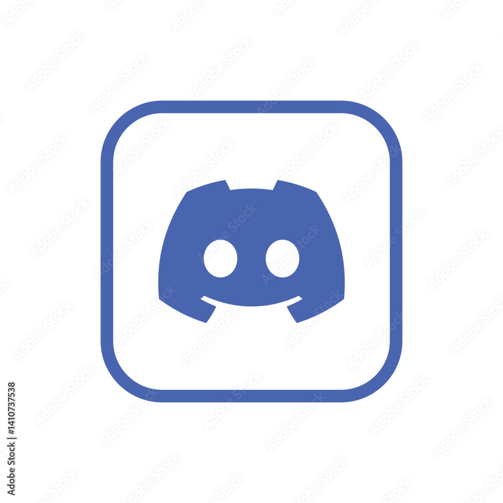 Discord Logo Outline Icon, App Vector, Editable SVG, PNG, Transparent ...