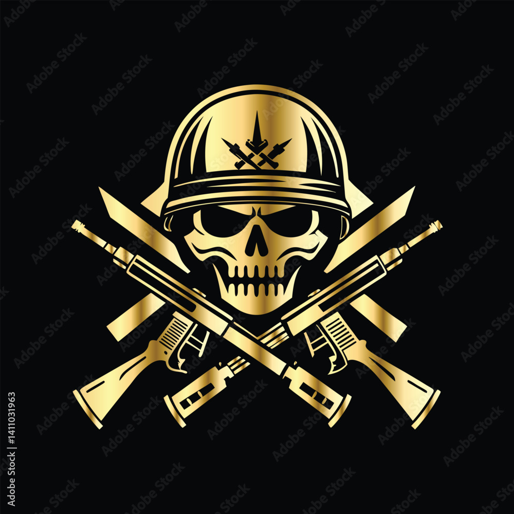 Army Logo Emblem Set – Tactical Combat Badges Featuring Artillery Units ...