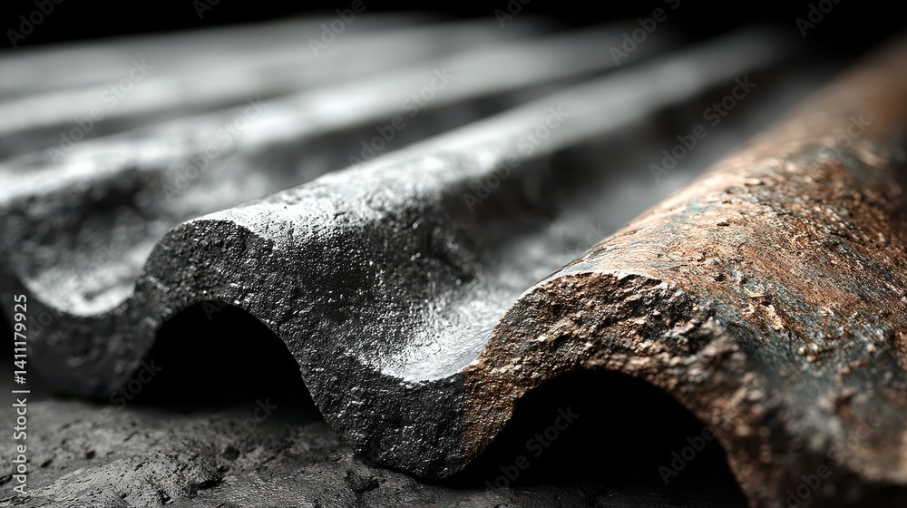 shiny galvanized corrugated steel sheet roofing cladding metal plate ...