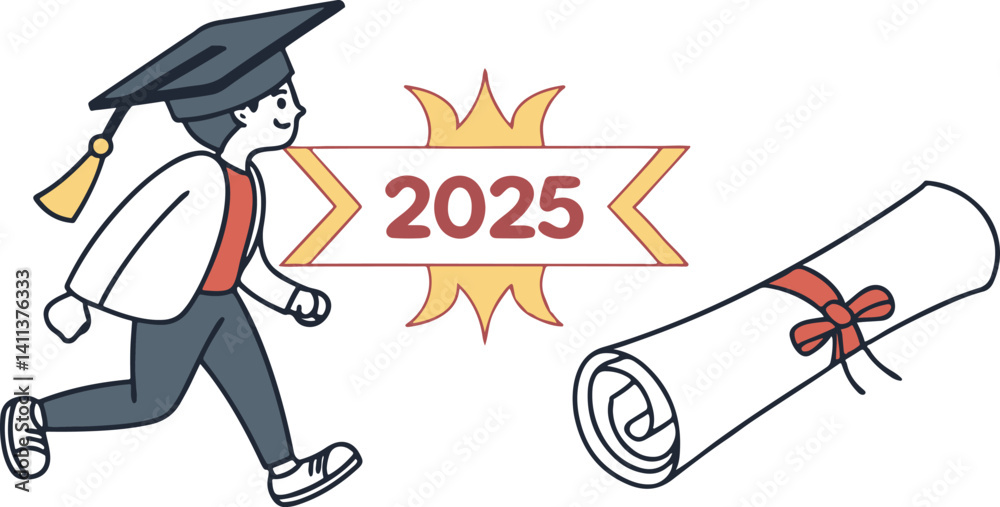 graduation class of 2025 year,Graduation 2025 Mortarboard Celebration ...