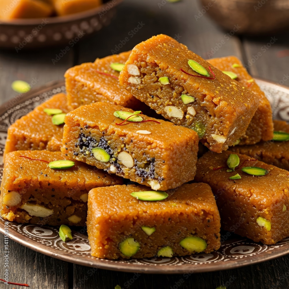 Indian Sweets - Khorak Mithai. Khorak-Indian sweets prepared out of ...