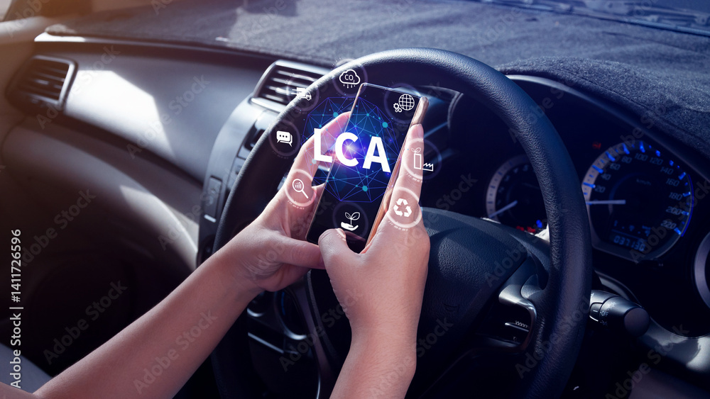 Foto de Stock LCA, Life cycle assessment concept, ISO LCA standard aims ...