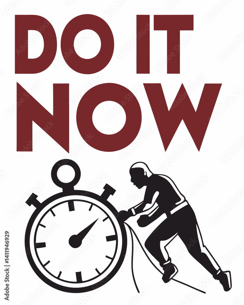 do it now Typography vector T-shirt design Stock Vector | Adobe Stock