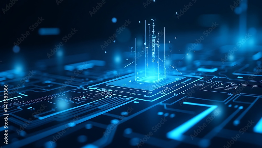 A dark background on human brain convert to artificial intelligence ...