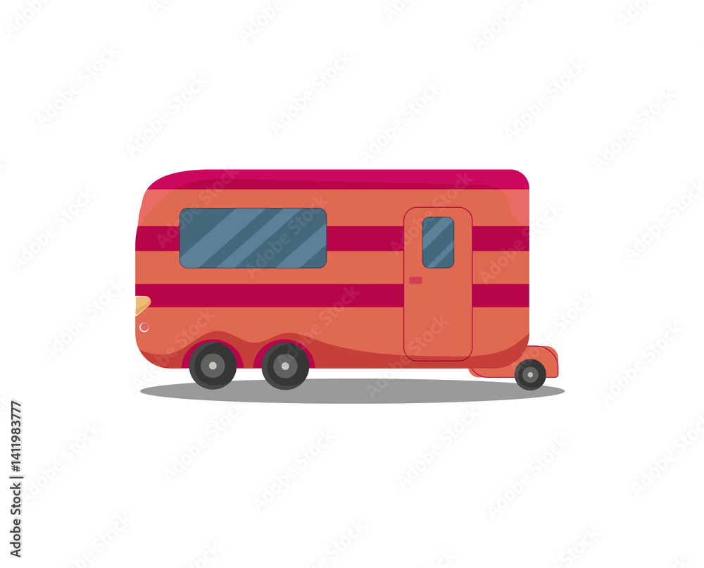 png holiday maker camping caravan pickup travel vector trailer camp ...
