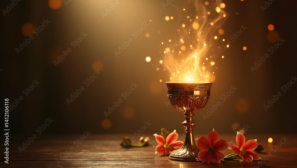 ภาพประกอบ Stock Elegant Corpus Christi Holy Eucharist: Profound Sacred ...