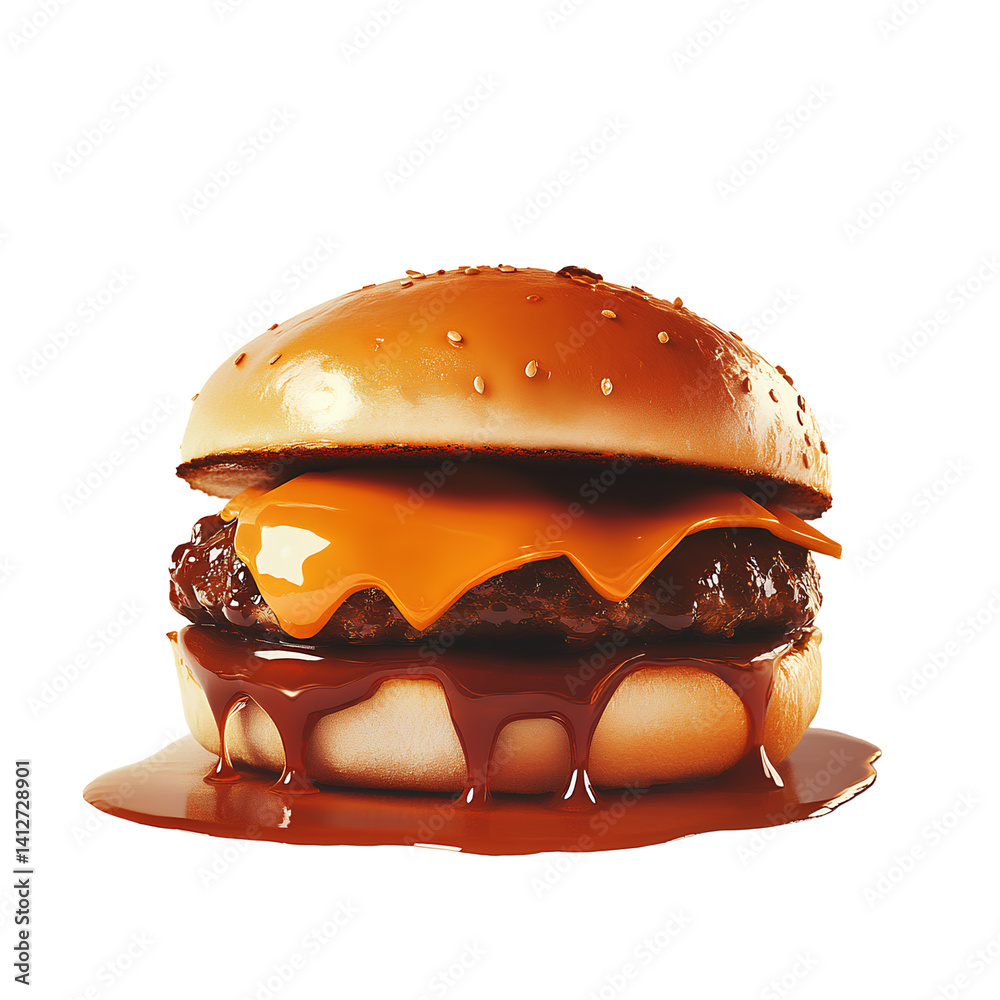 An ultra-realistic photograph of the most delicious burger with ...