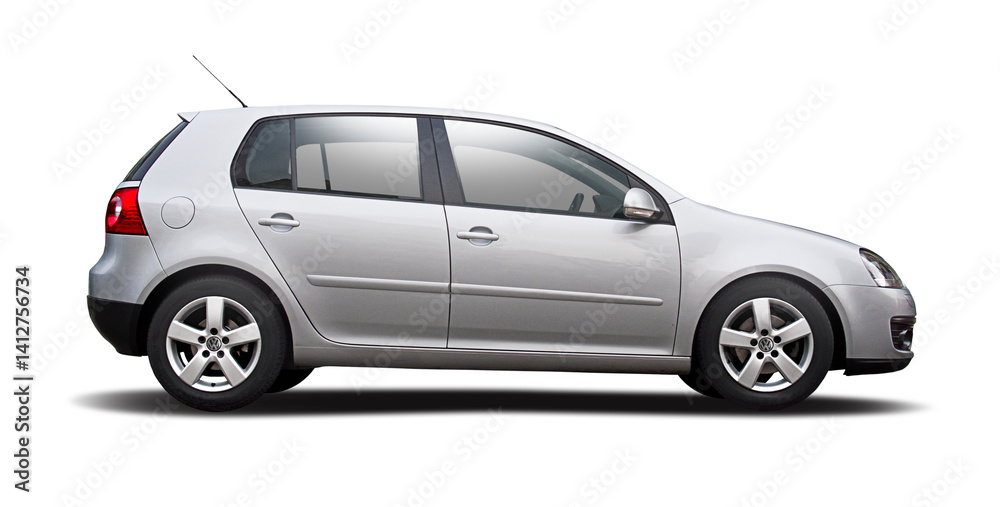 VW Golf car side view isolated on transparent background. PNG Stock ...