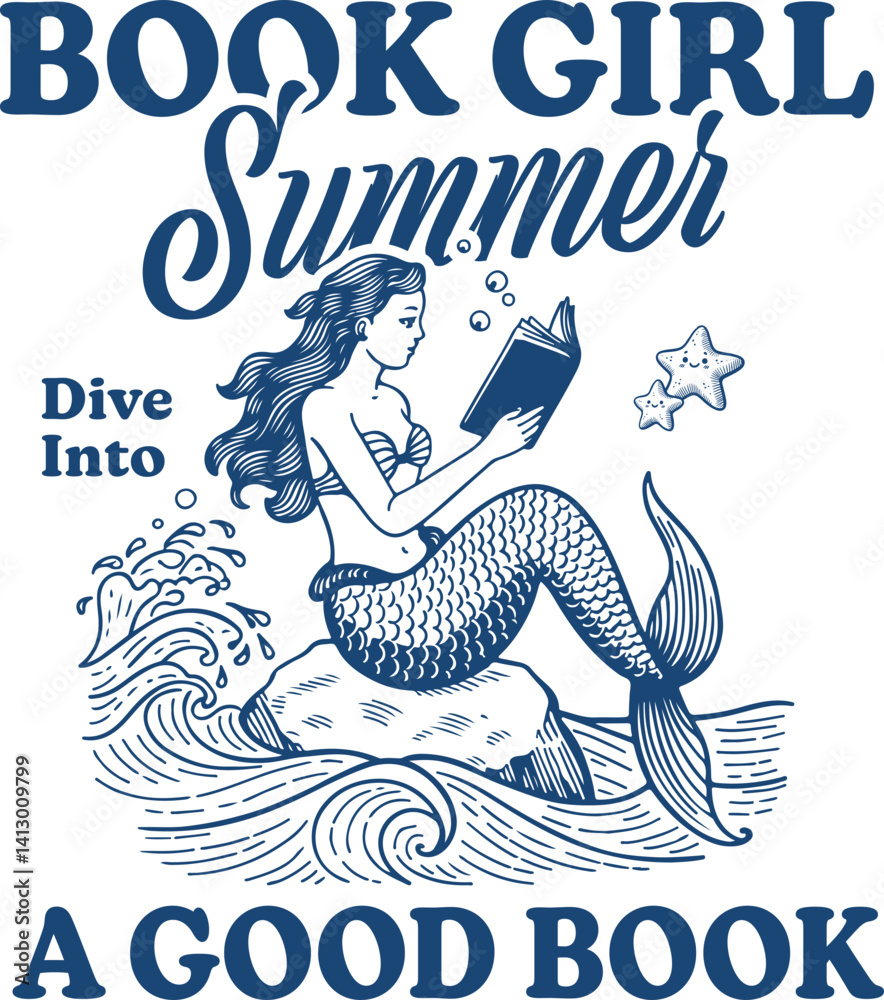 Book Girl Summer Dive Into A Good Book Quotes, Summer Book Lover Shirt ...