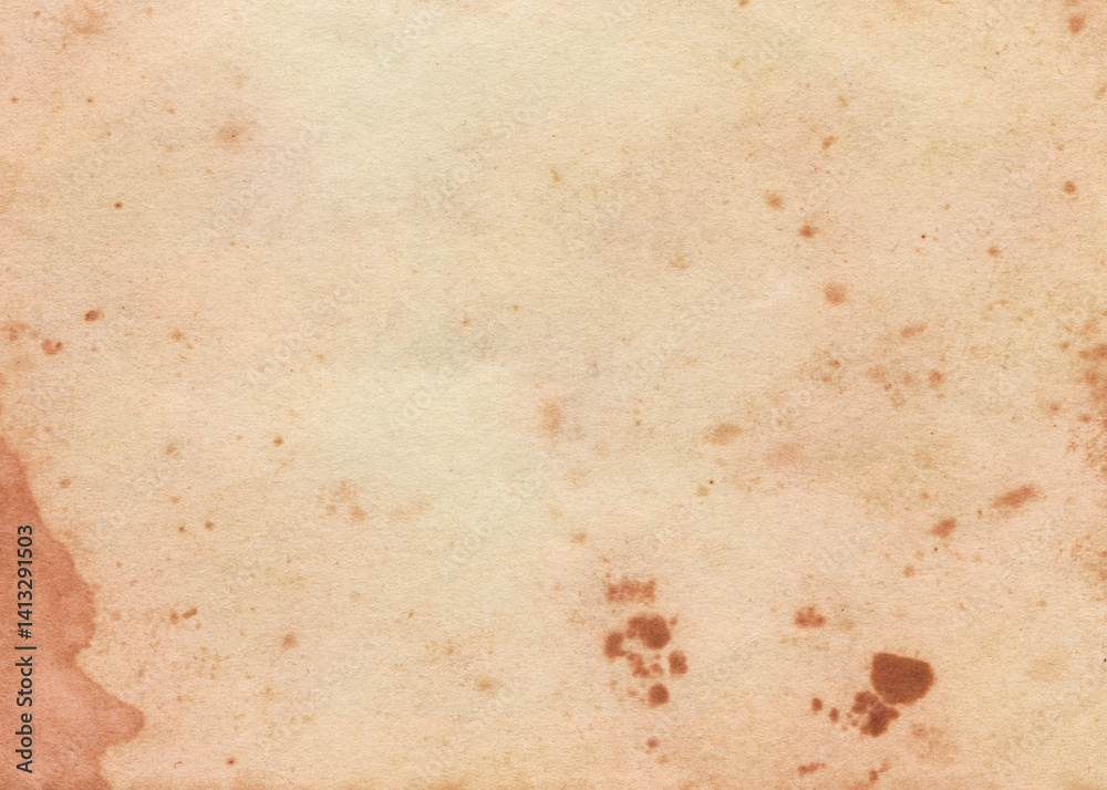 Retro blood splatter paper background. Old antique sheet paper texture ...