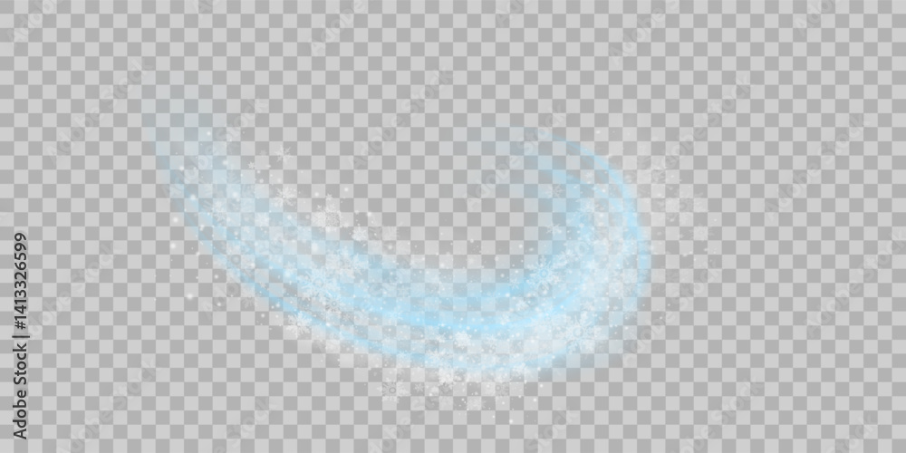 Air flow set of vector elements on a white background. Abstract light ...