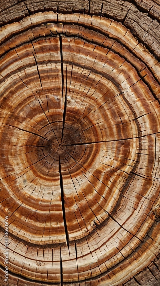 Tree rings old weathered wood texture with the cross section of a cut log. Stock Photo | Adobe Stock