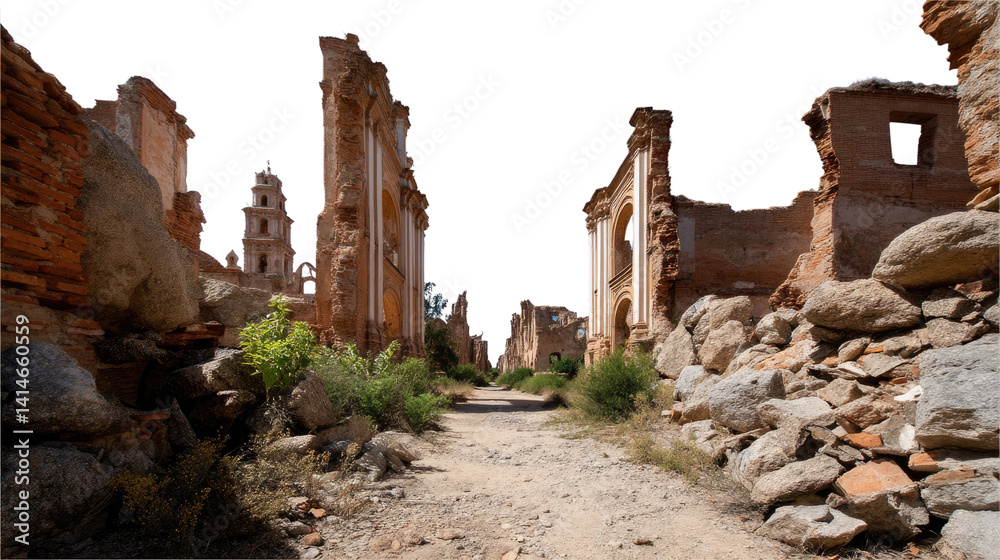 Ghost Town's Whispers: A poignant capture of a historic abandoned town ...