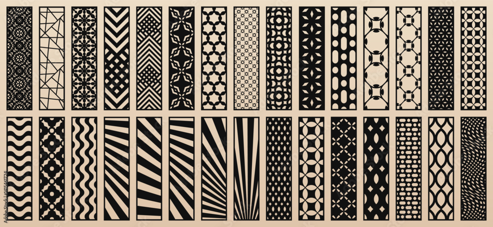 Big vector bundle of 30 templates for laser cut, CNC, plotter. Unique ...