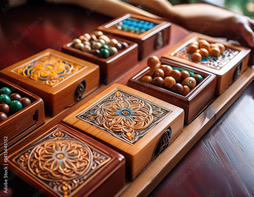 Traditional Malaysian board games like Congkak showcase cultural ...