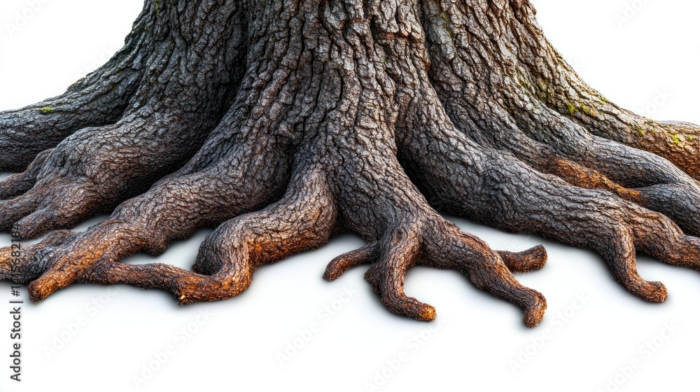 Massive tree roots spread wide Stock Photo | Adobe Stock