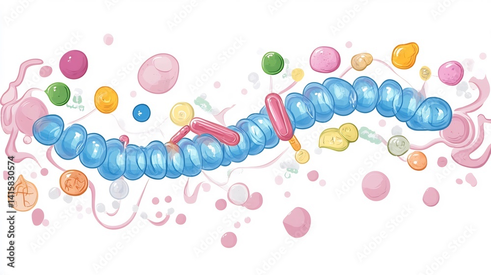 Biochemical pathway of Krebs cycle with key compounds highlighted white ...