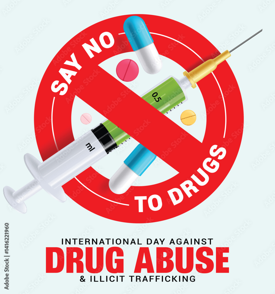 Drug abuse poster signage clipart. Say no to drugs drawing warning sign ...