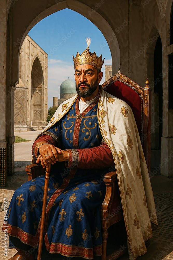 Timur, Turkish-Mongolian soldier and commander, founder of the Timurid ...