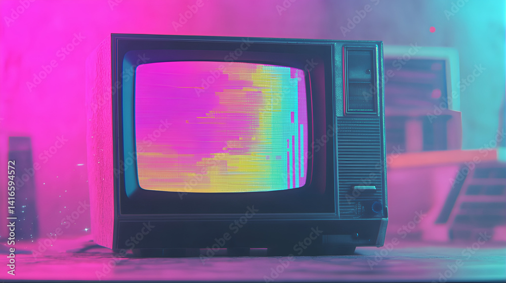 Vintage personal computer. Retro 90s computer desktop wallpaper. Old ...