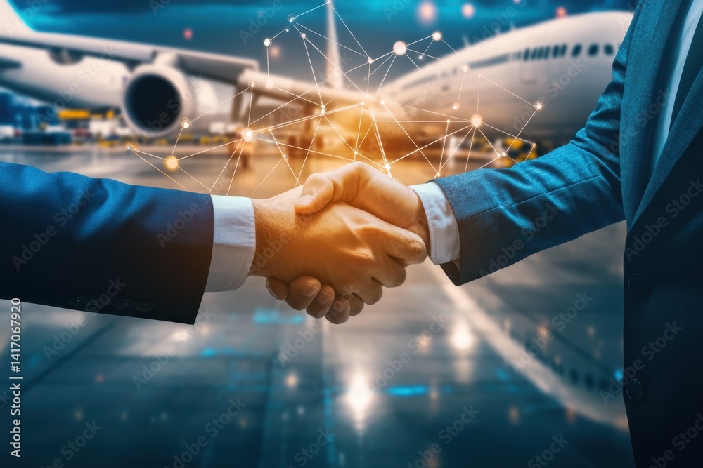 Business Partnership Agreement in Aviation Industry with Airplane ...