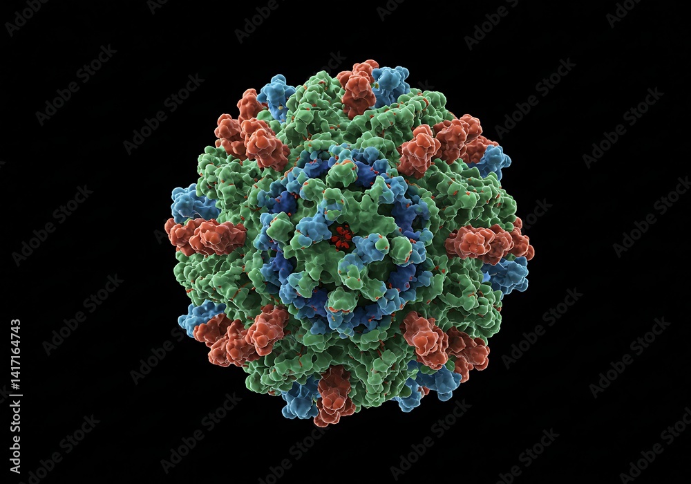 Virus capsid structure virology viral particle adenovirus microbiology ...
