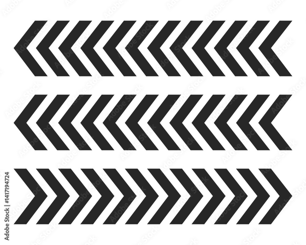 Big Black Arrow Icon Set — Modern And Simple Arrow Symbols Collection Includes Cursors