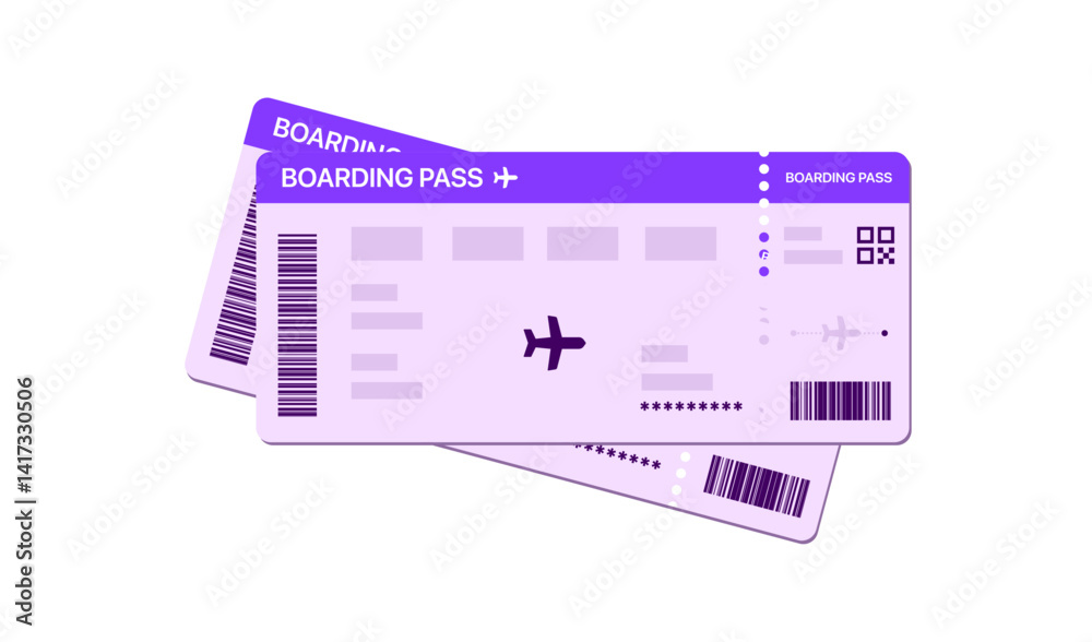 Vector ticket icons including cinema, concert, airline, and event ...