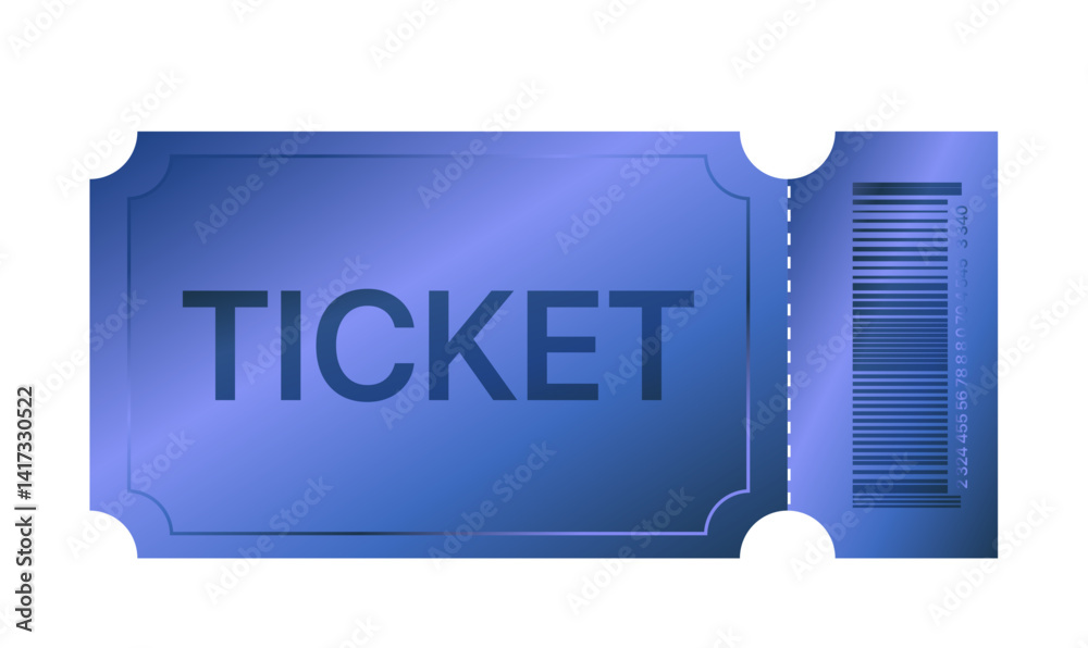 Vector ticket icons including cinema, concert, airline, and event ...