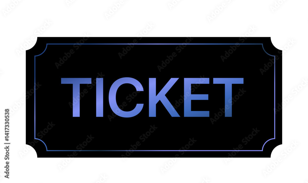 Vector ticket icons including cinema, concert, airline, and event ...