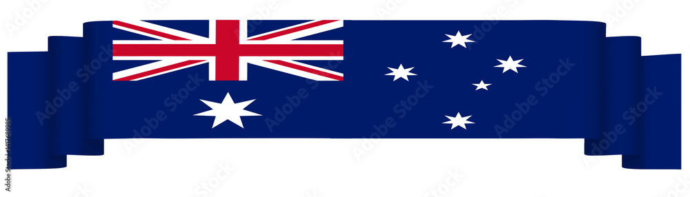 Australian flag on transparent background. Vector illustration of ...