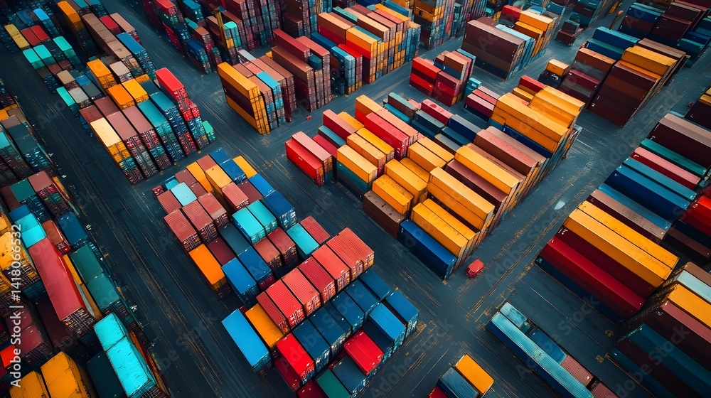 Import tariffs increase concept with global trade symbols. Stock ...