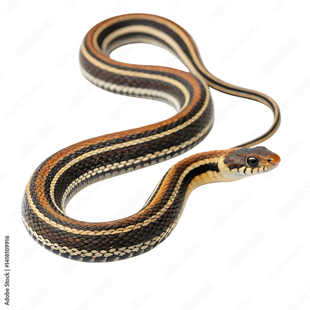 striped keelback in Transparent Background Closeup of a Boa Constrictor ...