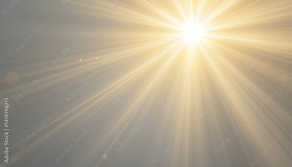 Yellow sparkle light effect isolated on transparent background. Glowing ...