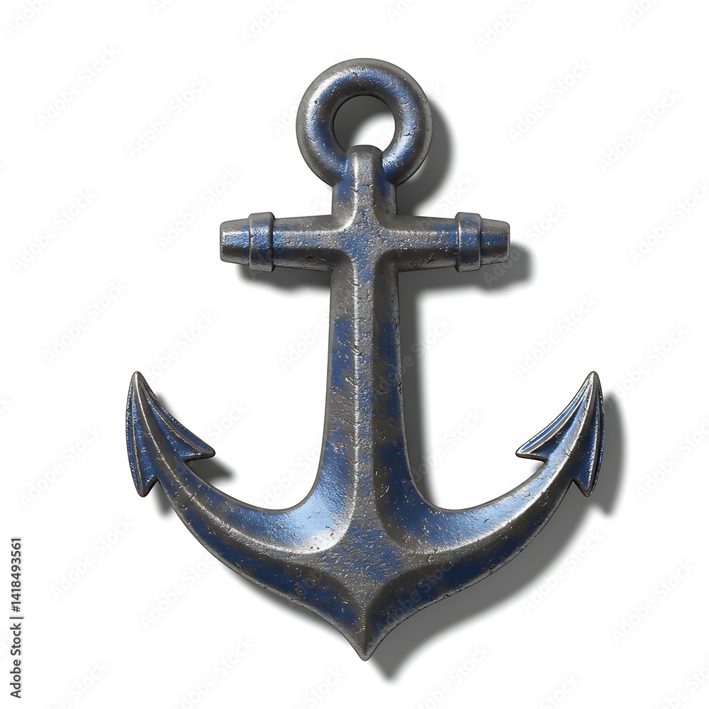 Weathered maritime anchor evoking nautical tradition and enduring ...