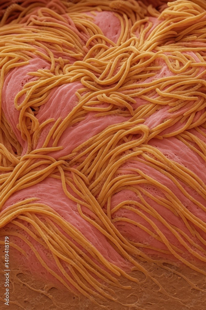 Illustration Stock Colored scanning electron microscope image showing ...