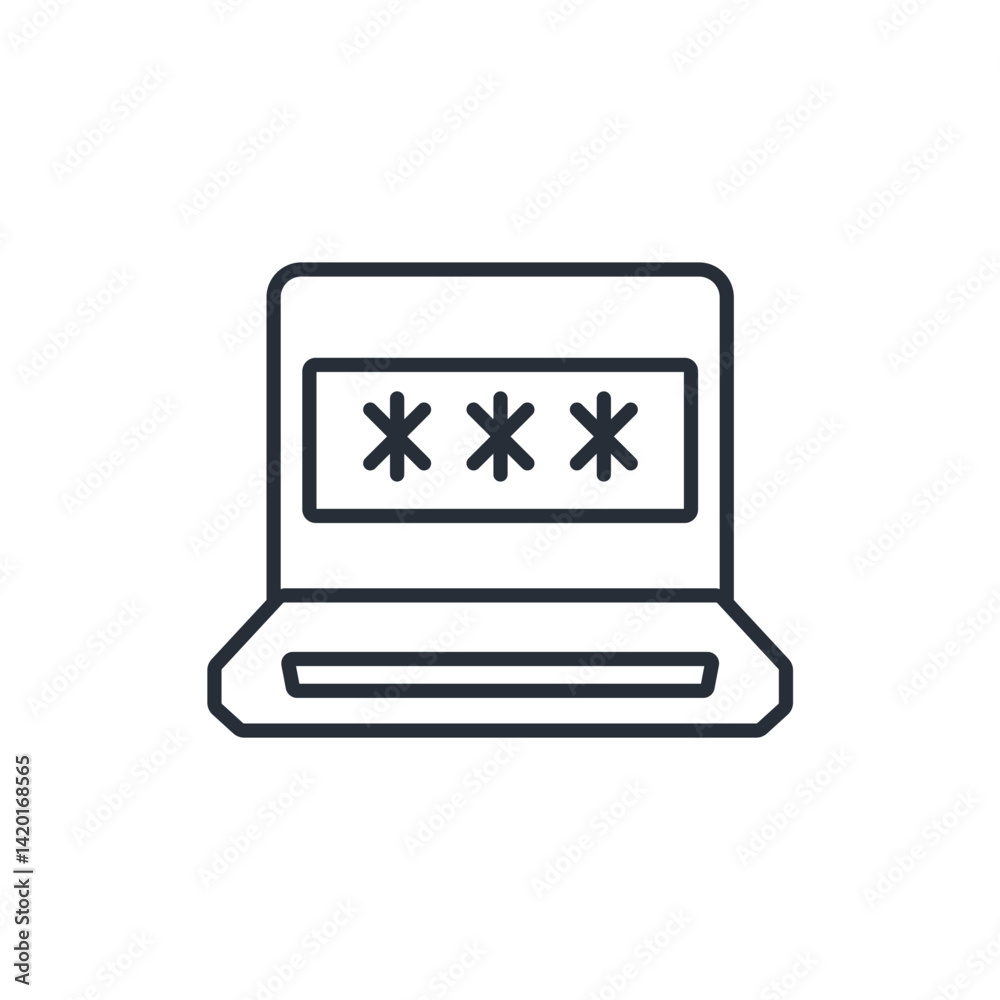 password icon collection .design style with background Stock Vector ...