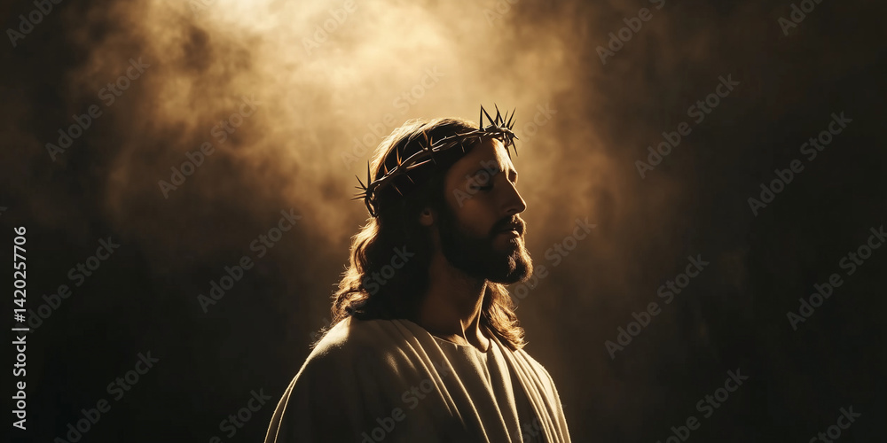 Jesus Christ with the crown of thorns. Passion and Crucifixion of ...