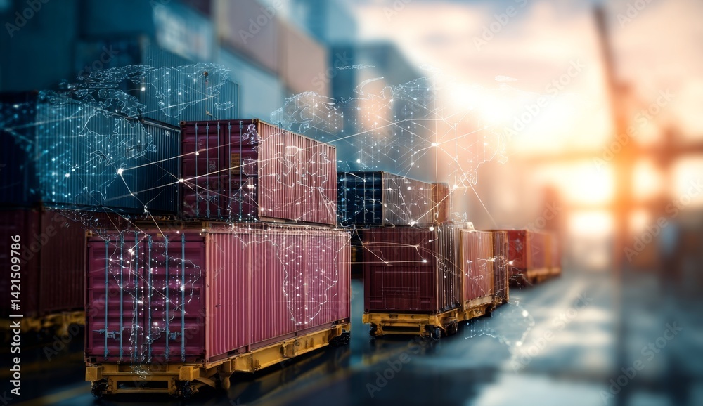 Global Cargo Shipping: Containers Travel Across Continents via Efficient Intermodal Networks ...