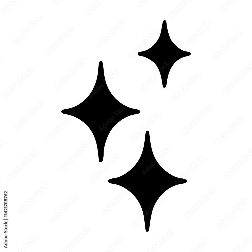 sparkle and shine symbol vector Stock Vector | Adobe Stock