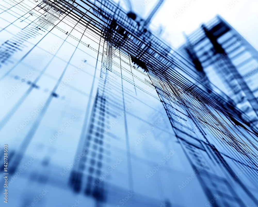 2d vector of Gantt chart for a building project with phases like ...