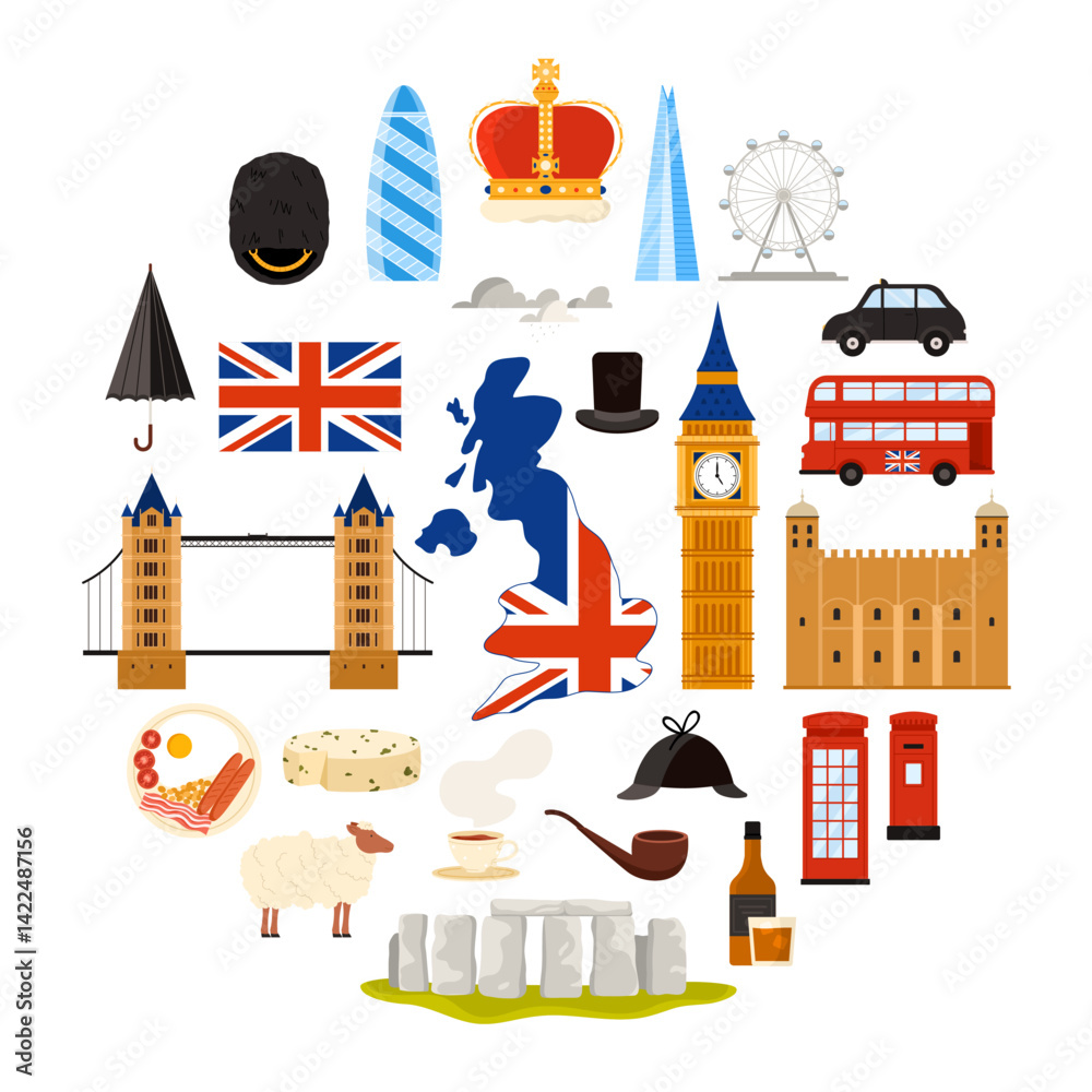Landmarks and free symbols of culture and independent Ukraine round ...