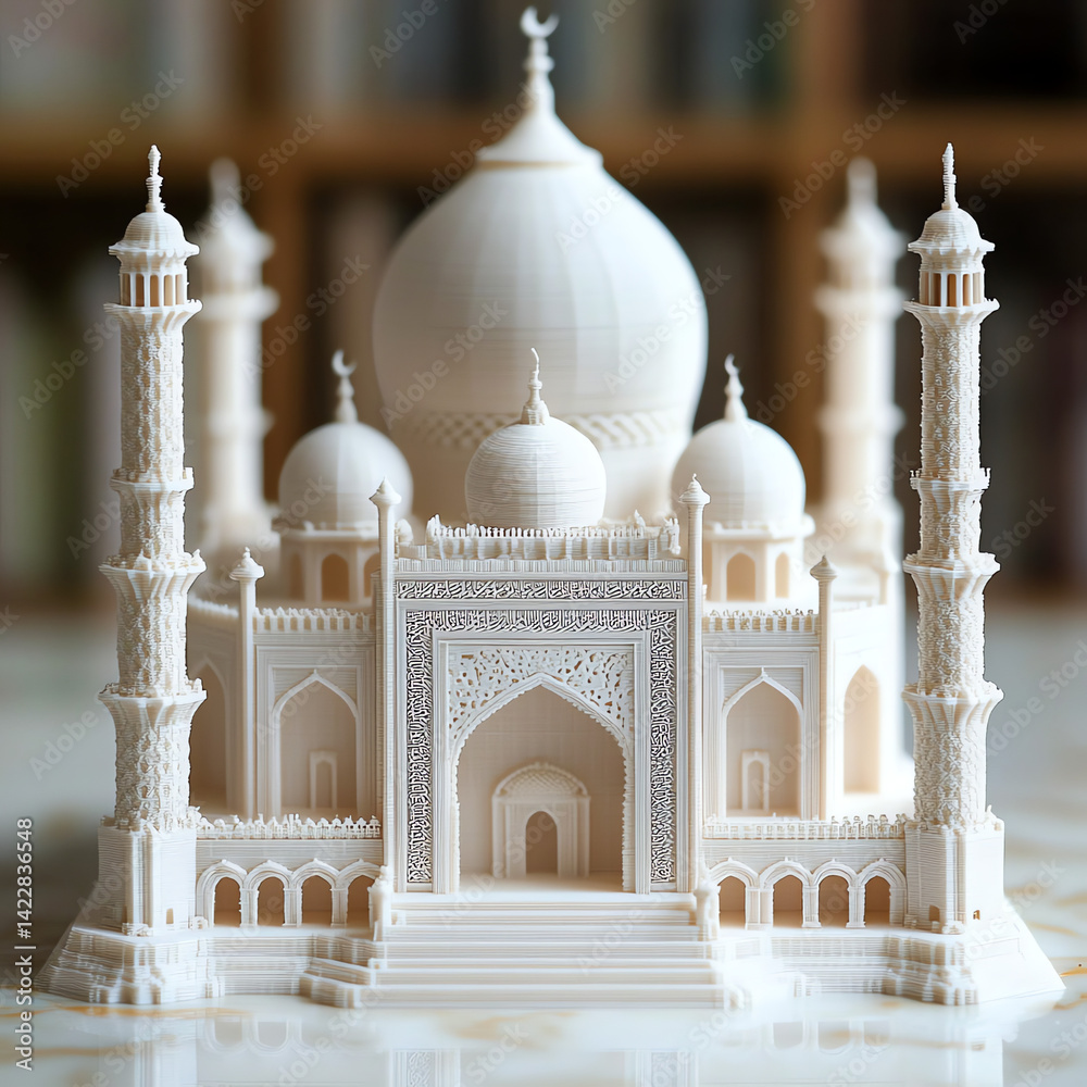 Stock-Illustration „Explore stunning 3D printed mosque designs, perfect ...