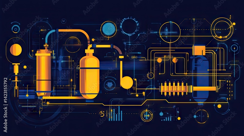 Diagram-style setup showing process from crude to refined gasoline ...